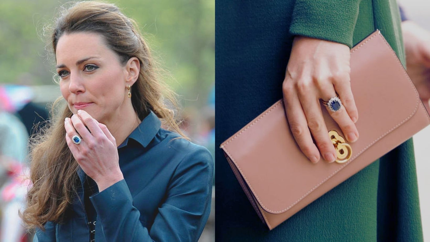 Kate Middleton Engagement Ring - Oval Sapphire