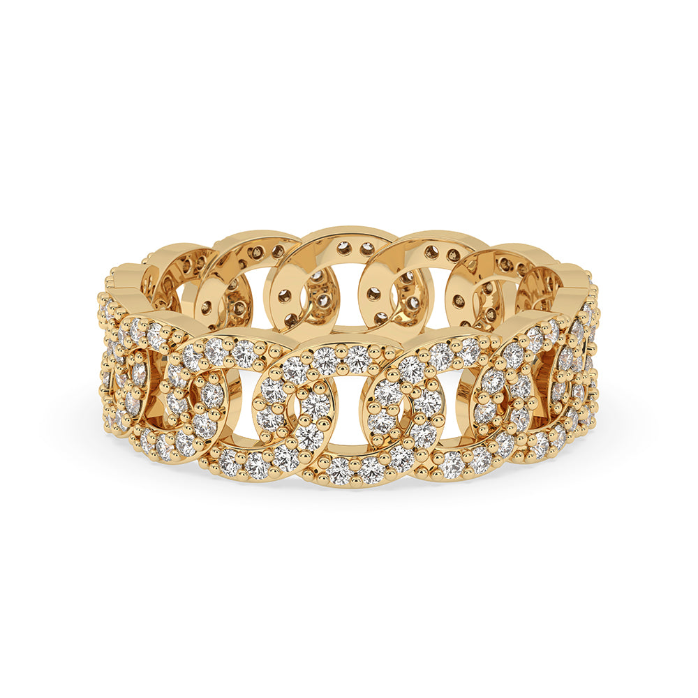 Full Eternity Chain Wedding Band